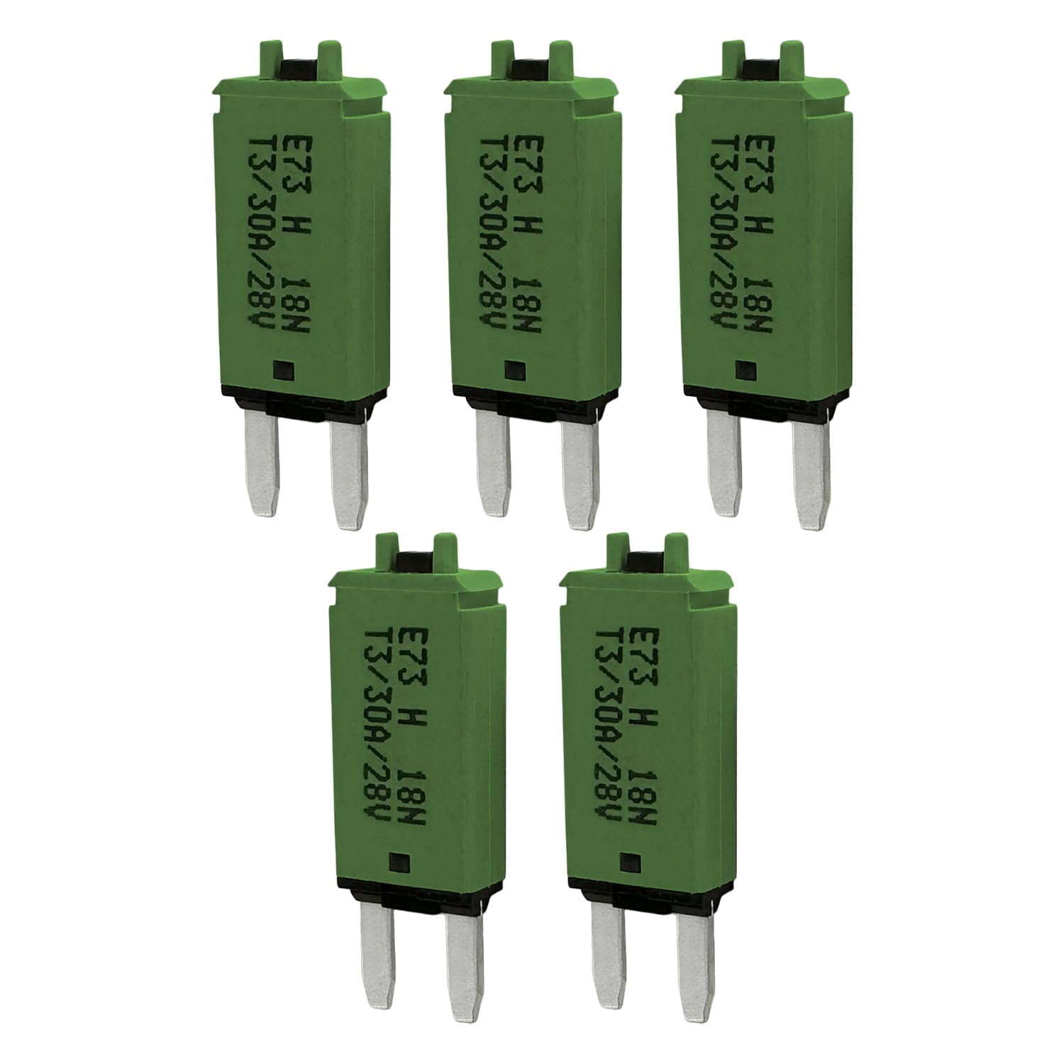 Mini ATM Manual Reset 30 Amp Circuit Breaker Fuse for Automotive Marine ...