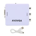 Mini AV to VGA 1920x1080 Adapter Transverter HD Video Converter for PC ...