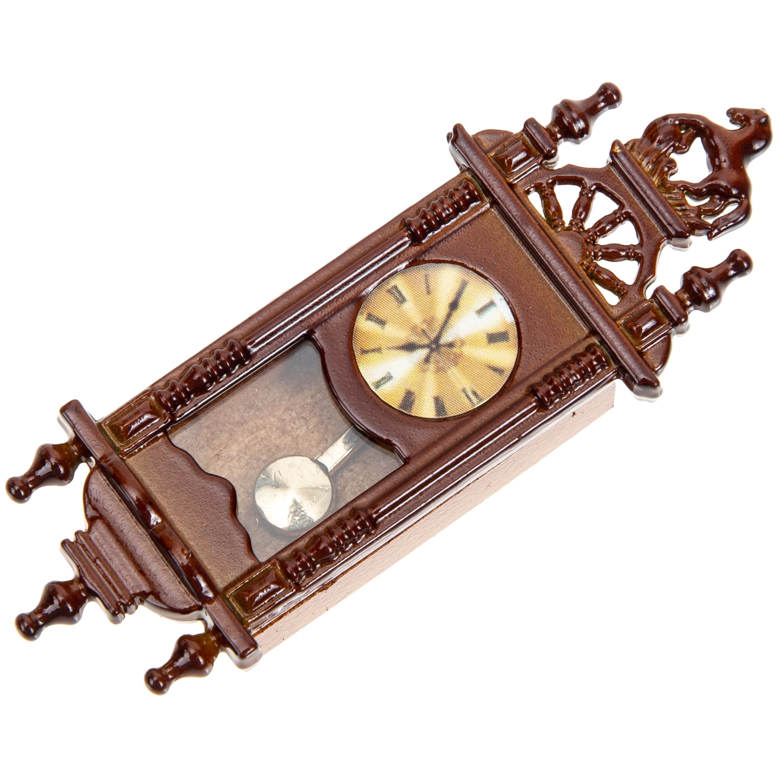 Mini Accessories Miniature Dollhouse Roman Clock Pendulum Vintage Tiny ...
