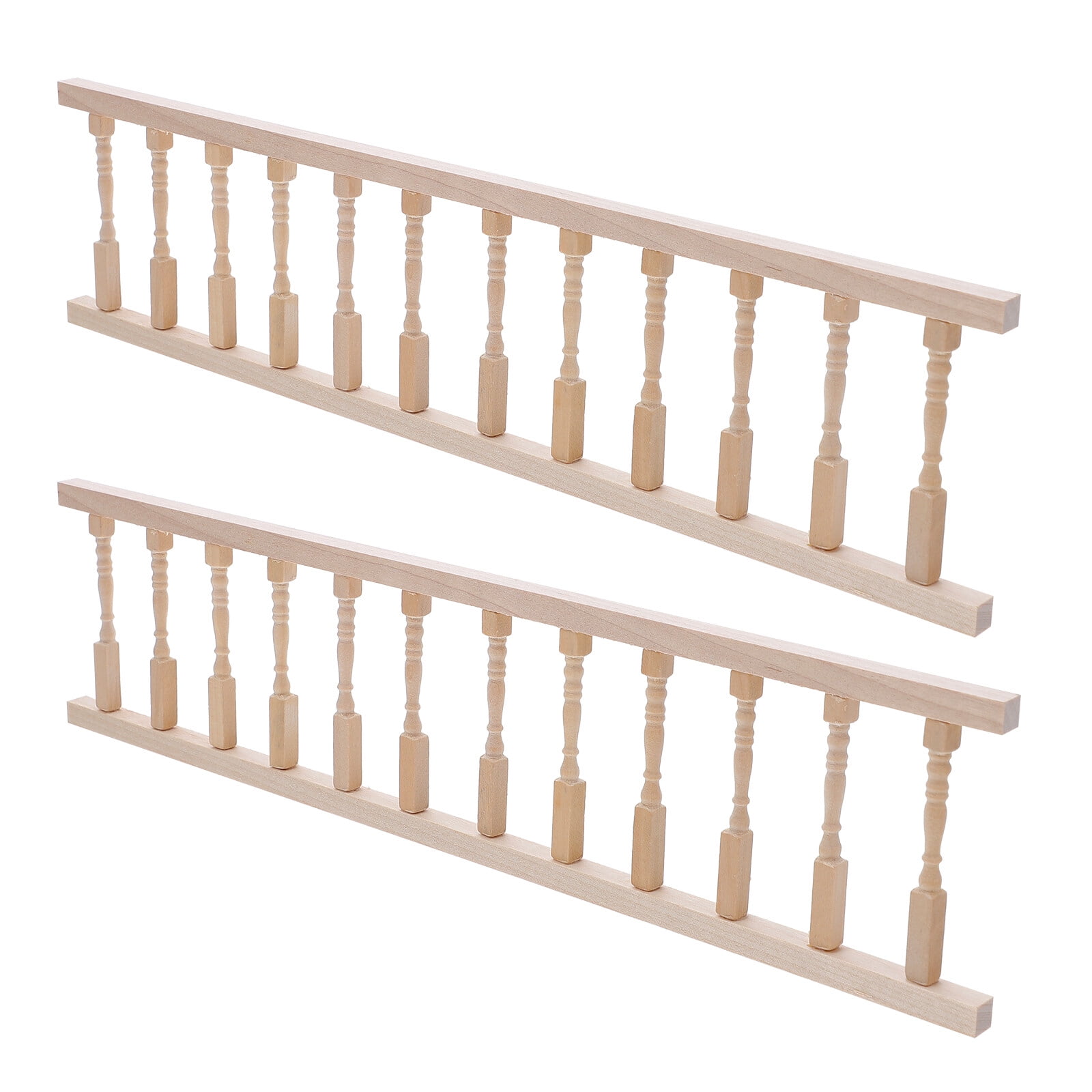 CHICHUMID 2Pcs Dollhouse Miniature Handrails for Small Doll House ...
