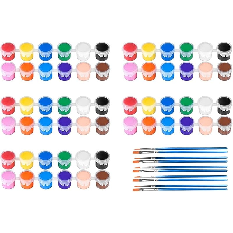 Mini Acrylic Paint Set, Colors Acrylic Paints Strips for Kids&Adults ...