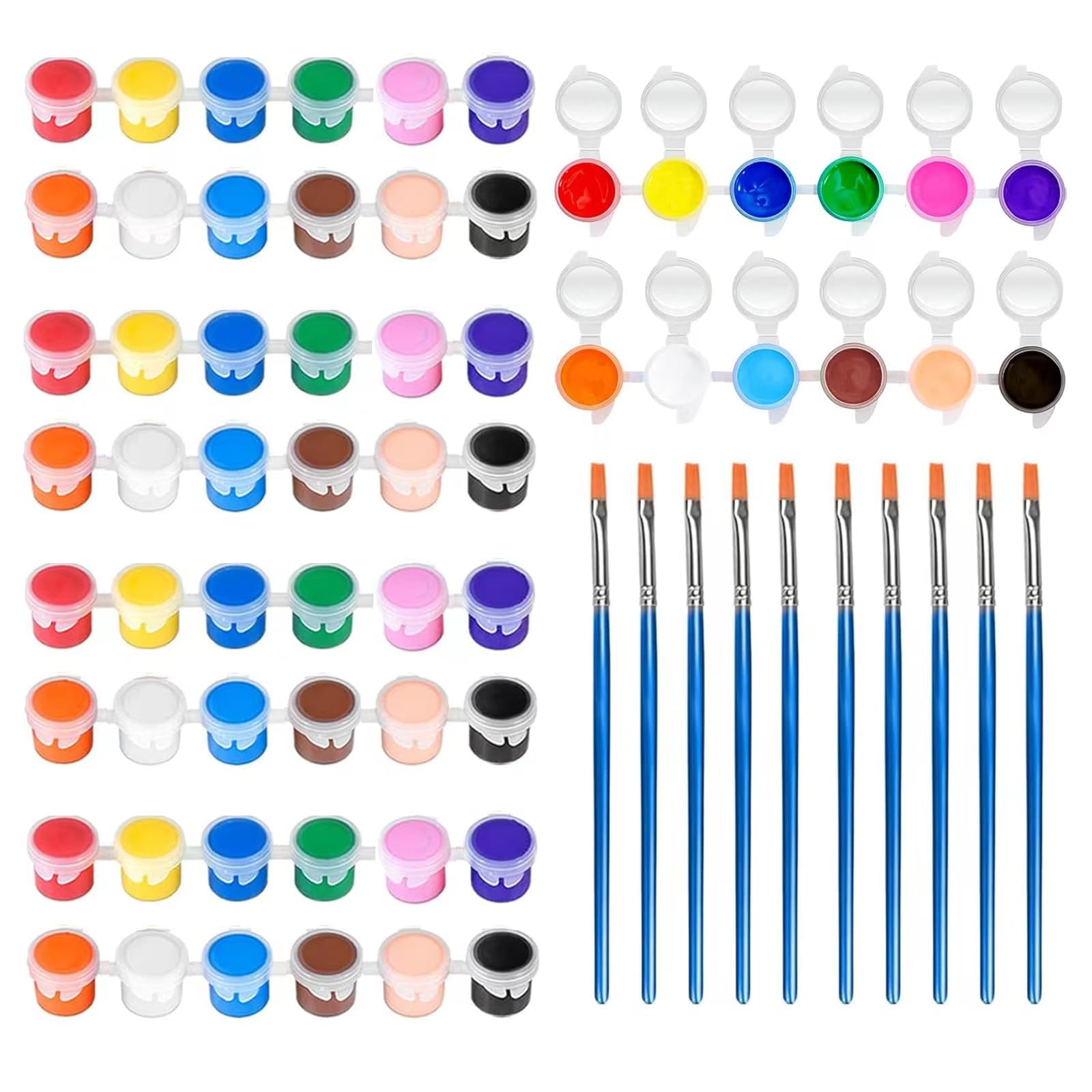 Mini Acrylic Paint Set for Kids,5 Pack 12 Colors Washable Kids Paint ...