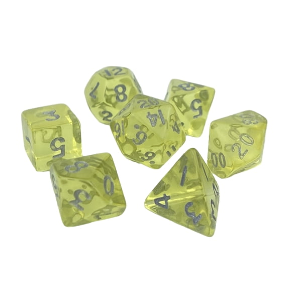 Mini Acrylic Polyhedral Dices Multi-Sided Game Dices for Role Playing ...