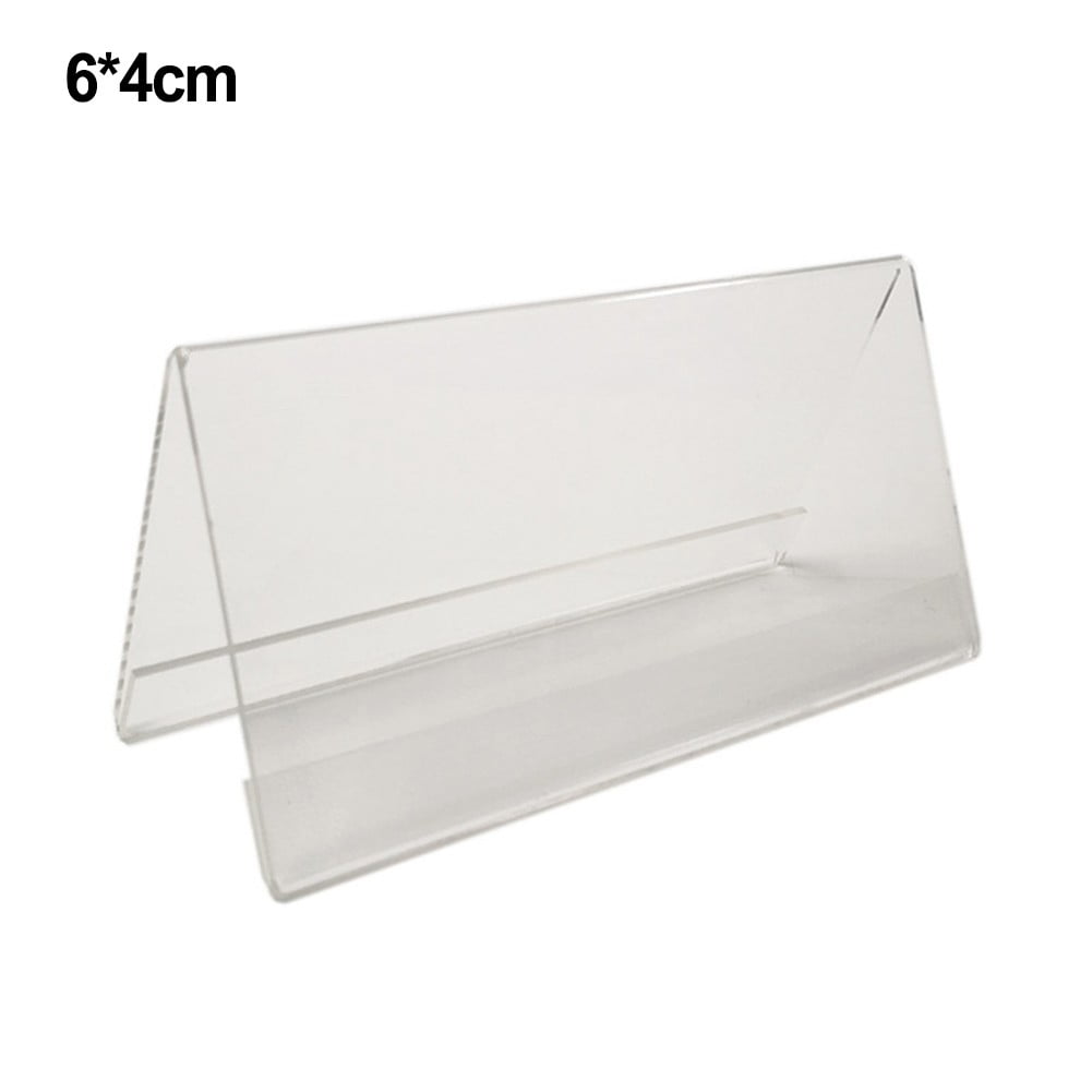 Mini Acrylic Tag Holders Transparent Sign Display Stands - Walmart.com