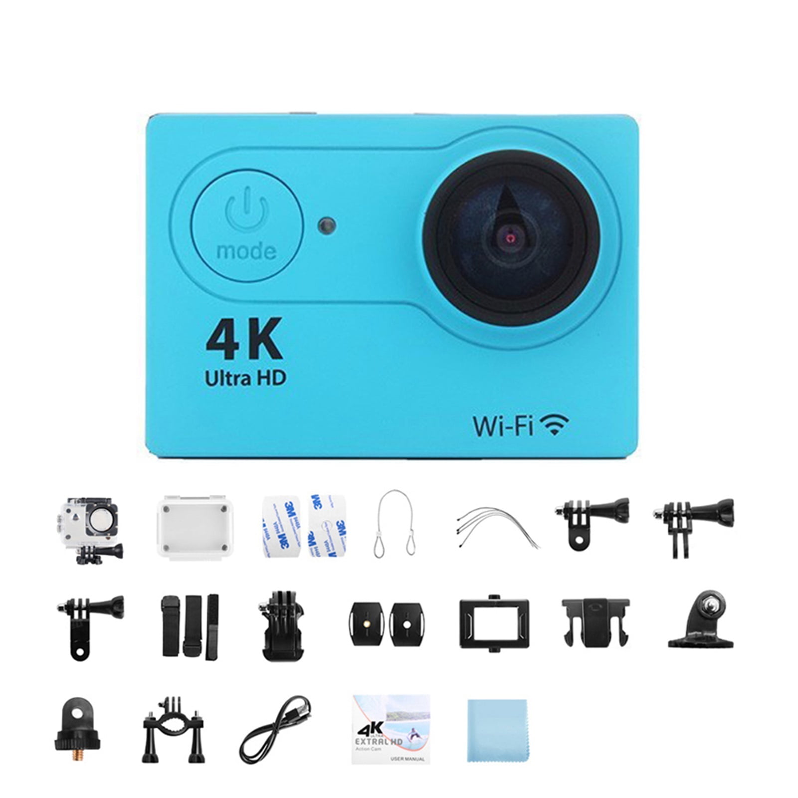 Mini Action Camera 2.0-inch Screen 30FPS/170D Waterproof Helmet Camera ...