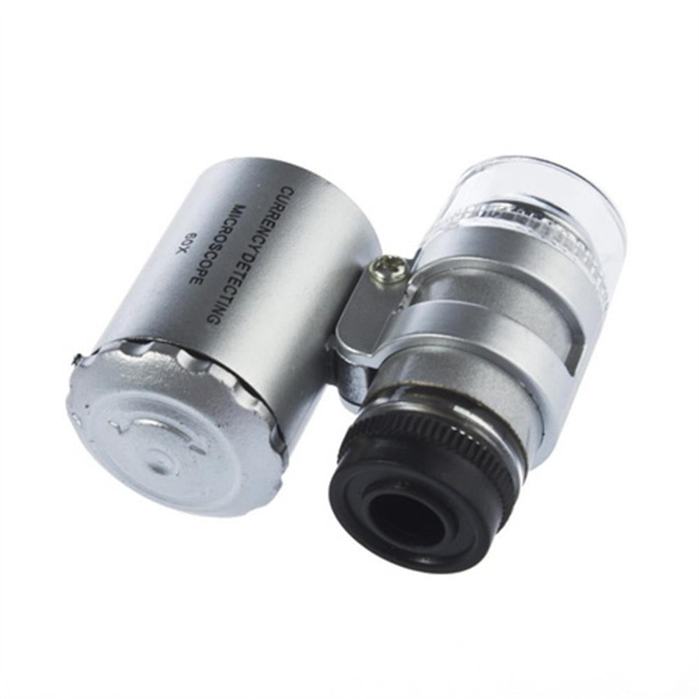 Mini Adjustable 60X Compact Magnifying Loupe Jewelry Jewelers Pocket ...