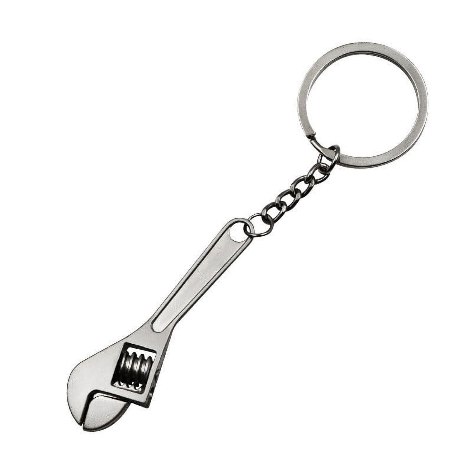 Mini Adjustable Wrench Key Chain Adjustable Metal Spanner Keyring Hand ...