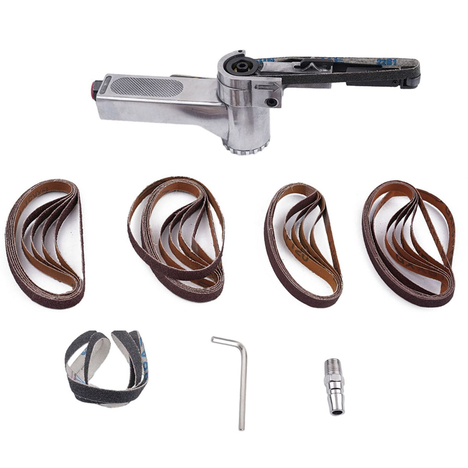 Mini Air Belt Sander, 3/8 Inch File Belt Sander Air Belt Sander with 25 ...