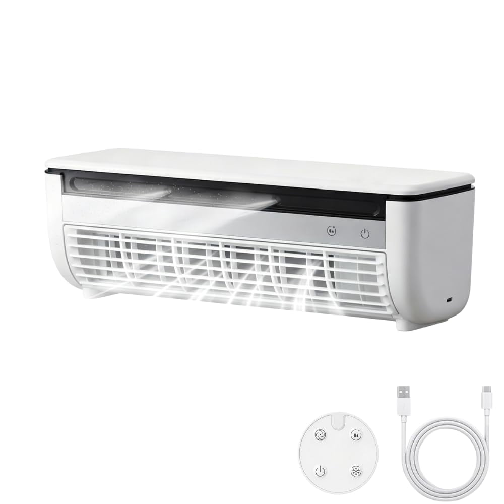 Mini Air Conditioner Portable Air Cooler, Personal AC with Ice Mist ...