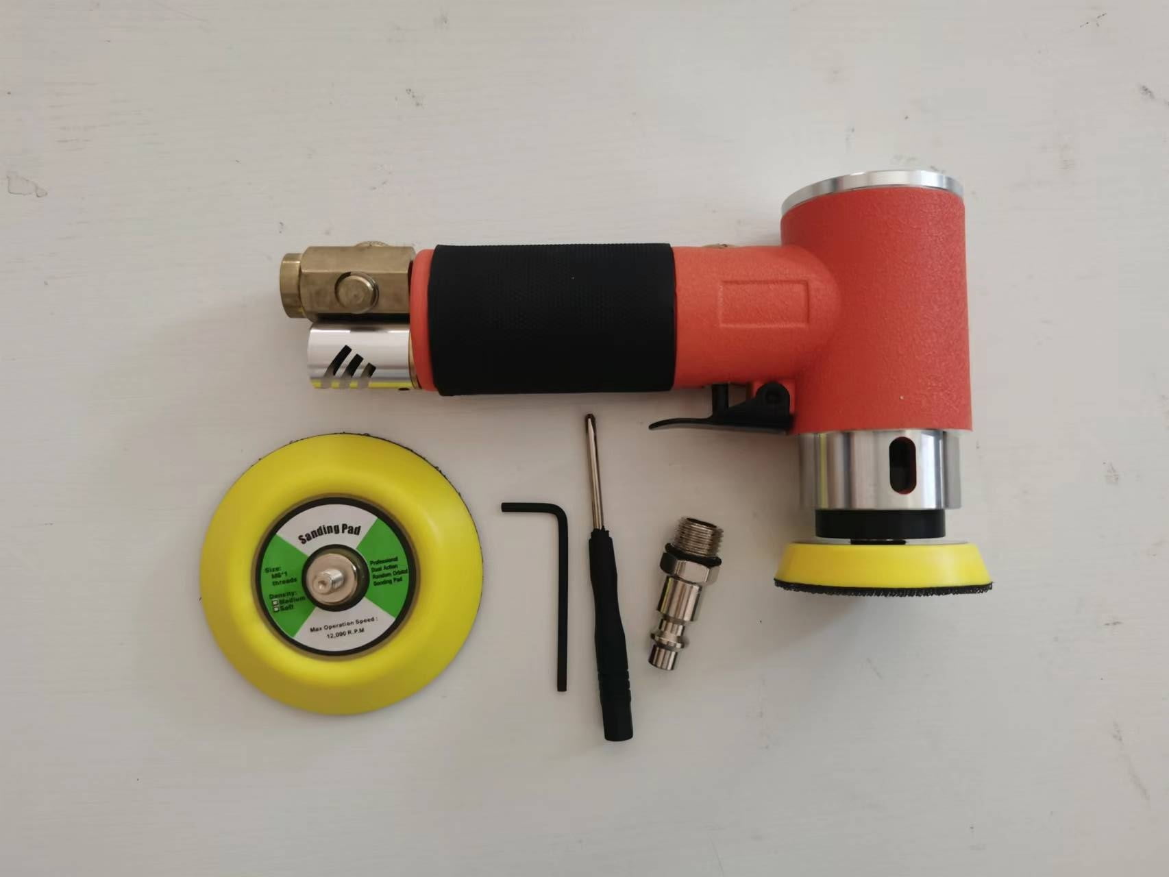 Mini Air Polisher 2/3 Inch Random Orbital Small Pneumatic Sander ...