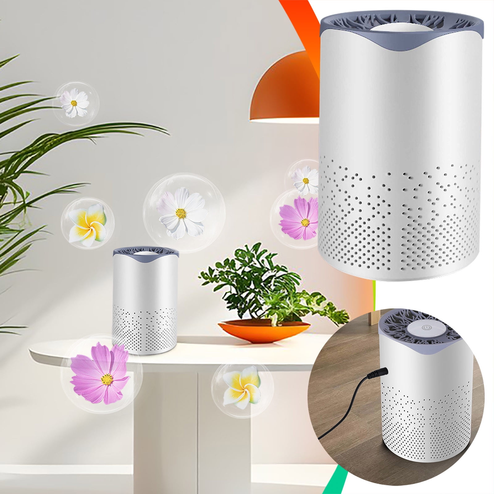 Mini Air Purifier for Bedroom, Desktop HEPA Filter - Portable Home ...