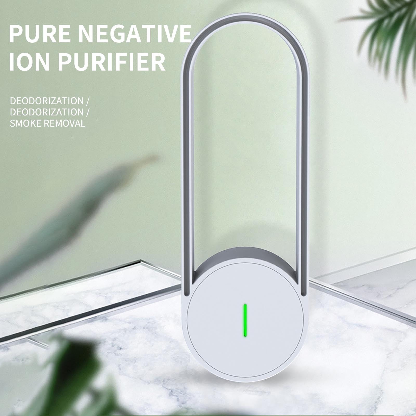 Mini Air Purifier USB Plug and Play Negative Ion Dedusting Odour ...
