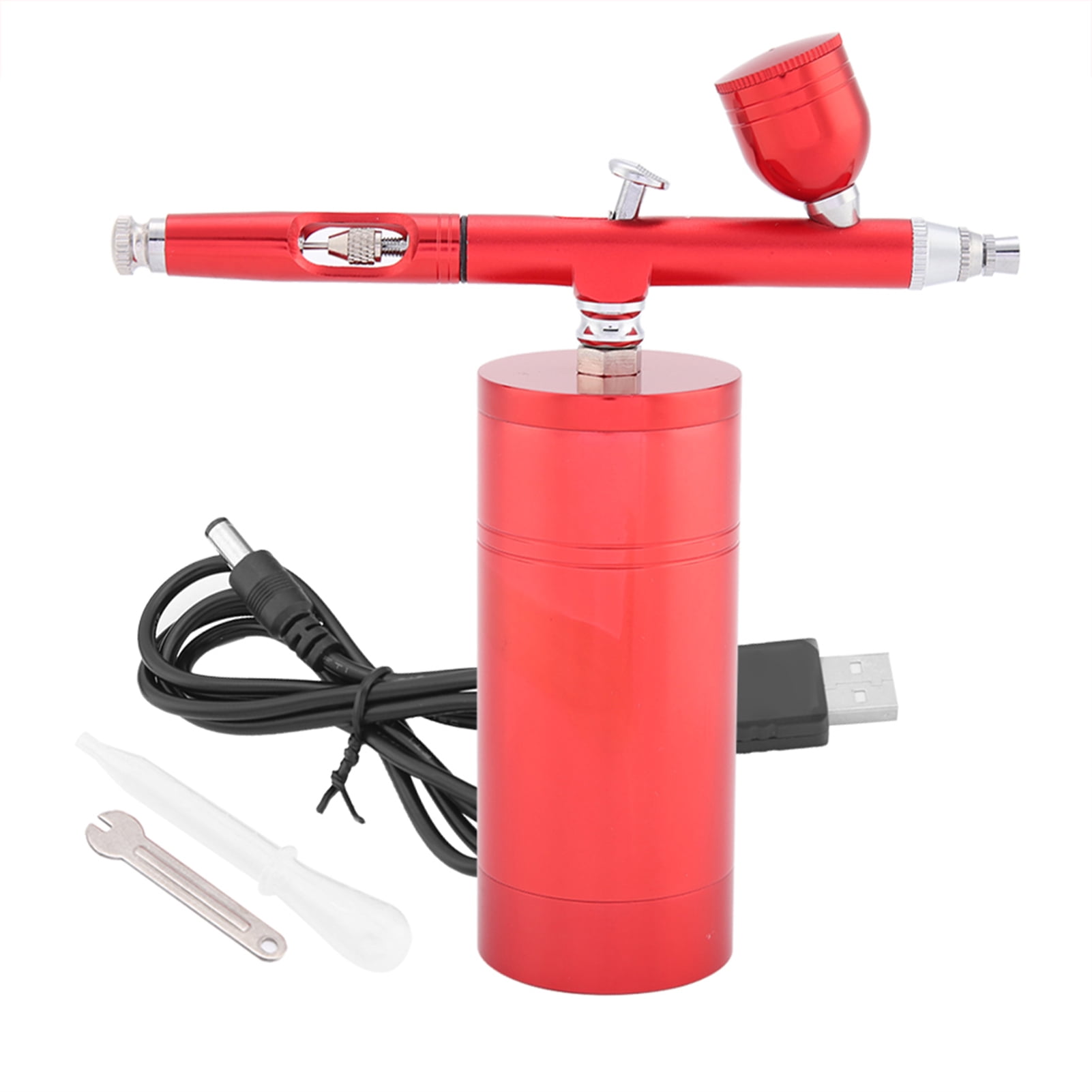 Mini Airbrush Air Compressor Kit,0.3mm Multi-Purpose Dual Action Nozzle ...