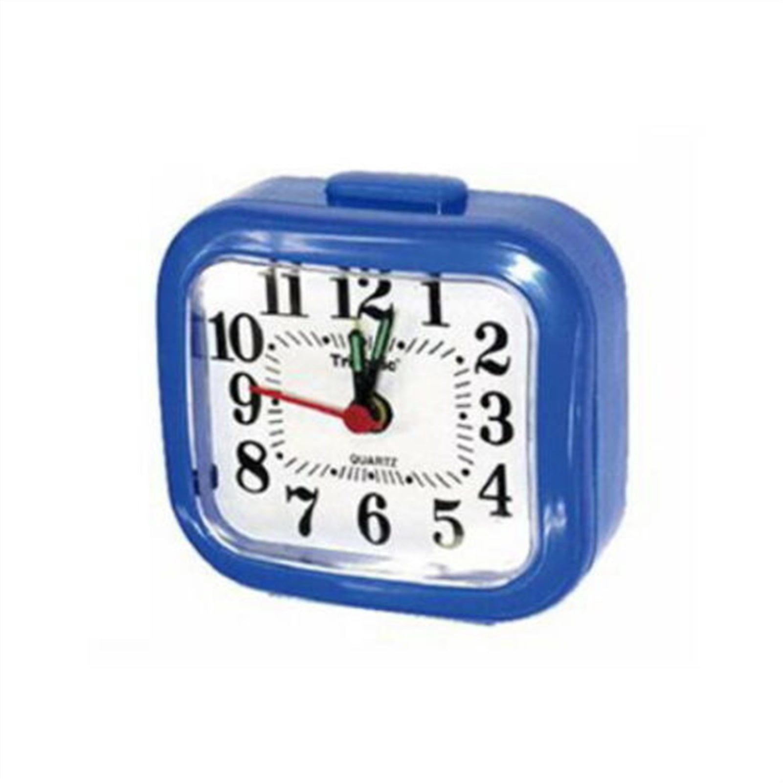 Mini Alarm Clock Battery Operated 12 Hours Bed Compact Travel Alarm ...