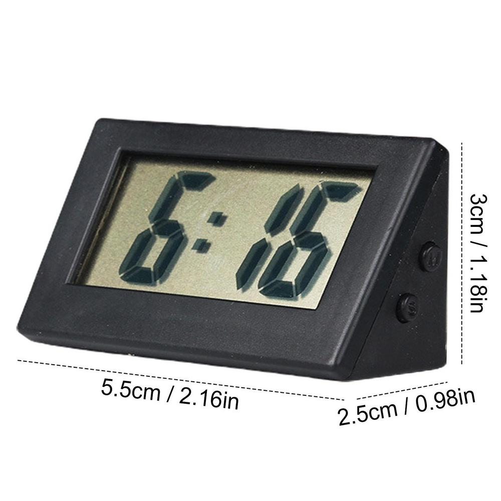 Mini Alarm Desk Clock LCD Display Clocks Kitchen Classroom Bedroom Battery Operated Desk ...