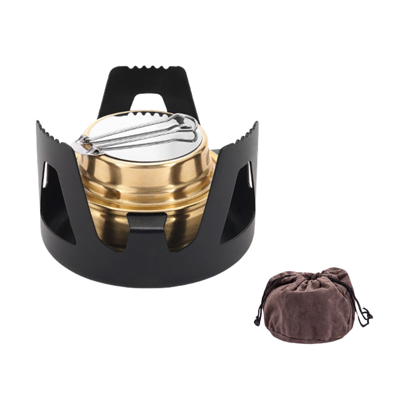 Mini Alcohol Stove for Backpacking, Portable Alcohol Stove Spirit ...