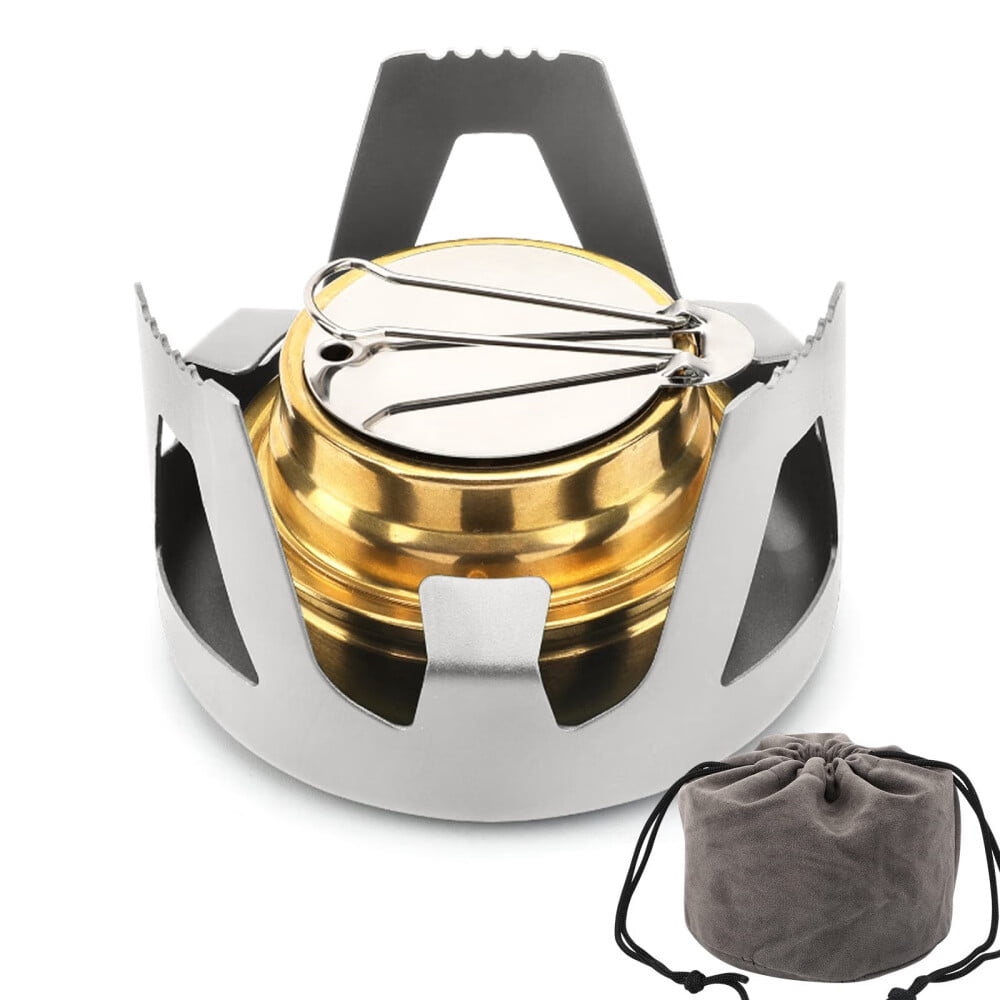 Mini Alcohol Stove for Backpacking Portable Alcohol Stove Spirit Burner ...