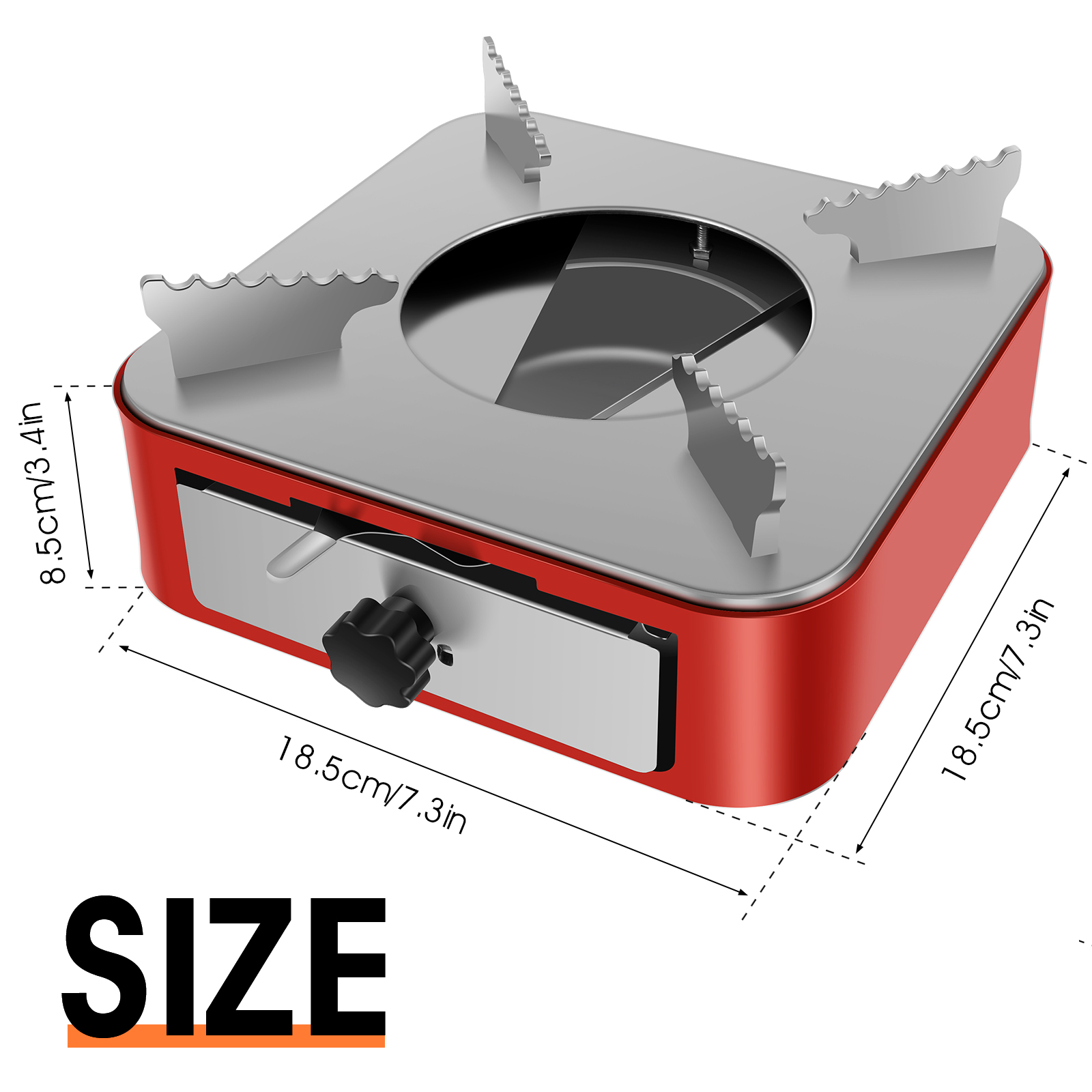 Mini Alcohol Stove Stainless Steel Pull-Out Camping Stove with ...