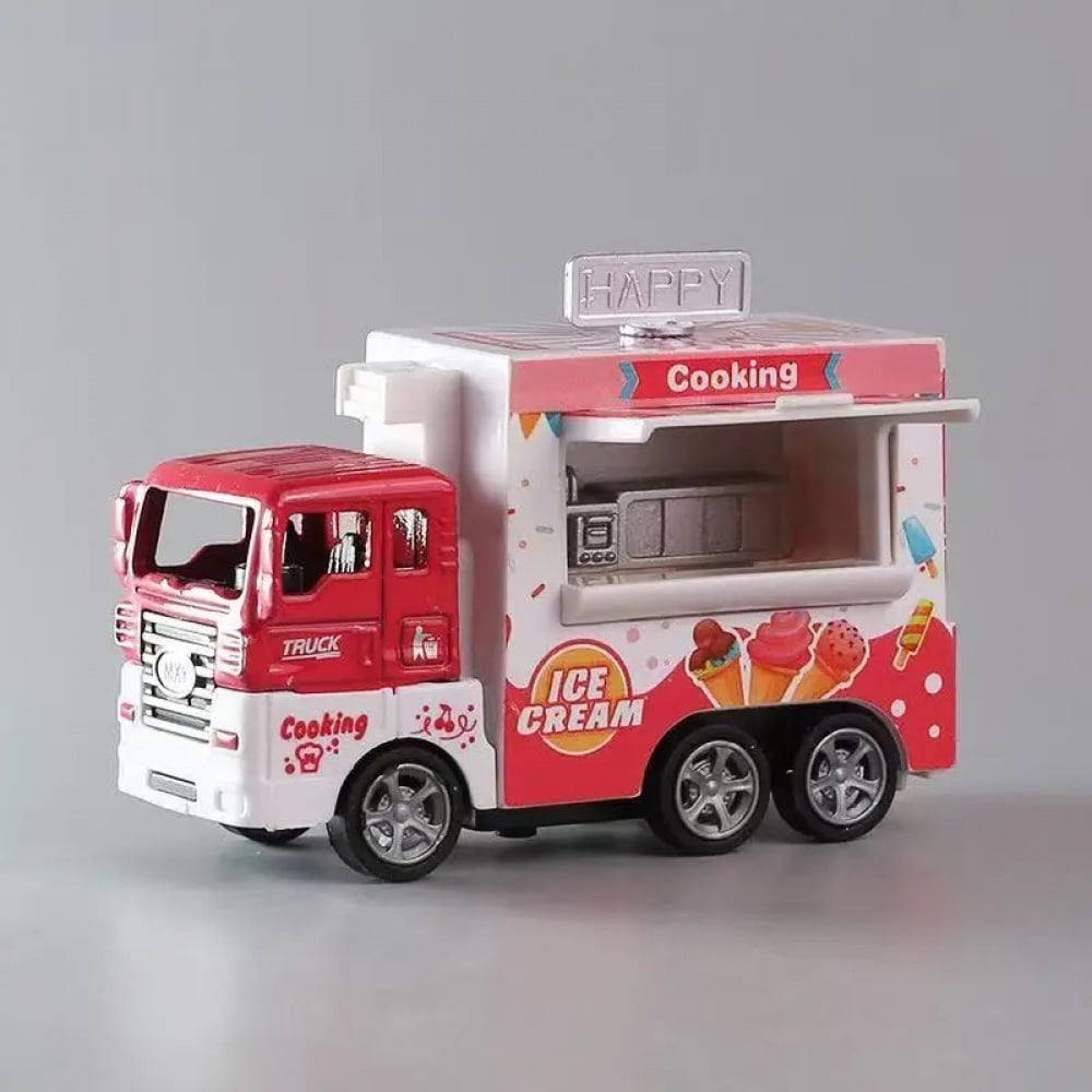 Mini Alloy Car, Adorable and Fun-Themed Fast Food Cart, Dinosaur ...