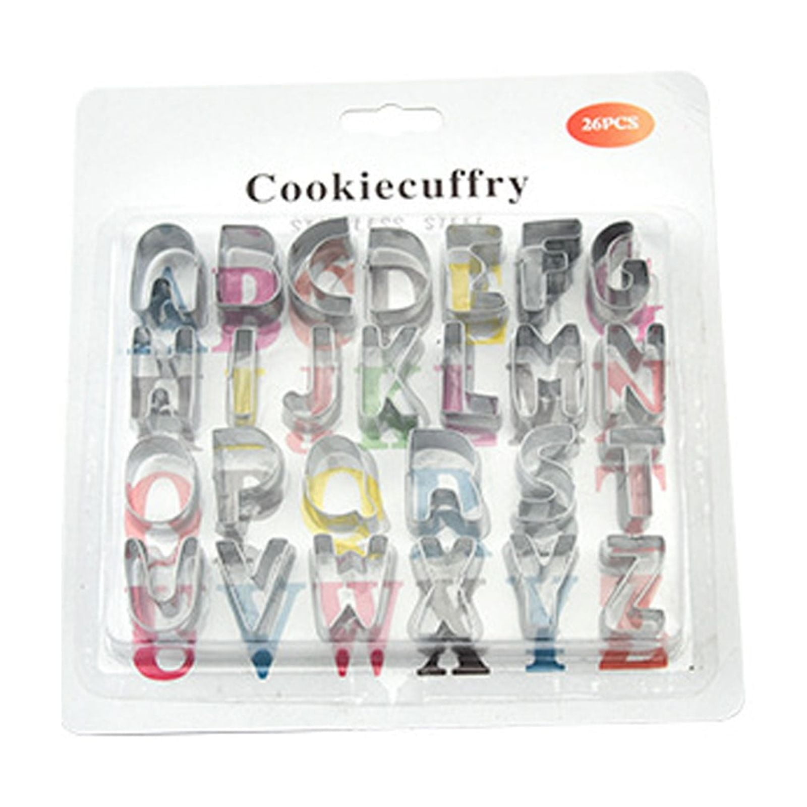 Mini Alphabet Cookie Cutters Sets of 26, Stainless Steel Letter Mold ...