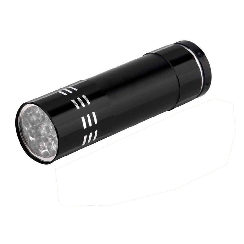 Mini Aluminum Multifunction UV Ultra Violet 9 LED Flashlight Torch ...