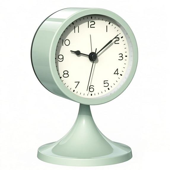 Mini Analog Alarm Clock, Small Retro Desk Clock with Silent Movement ...
