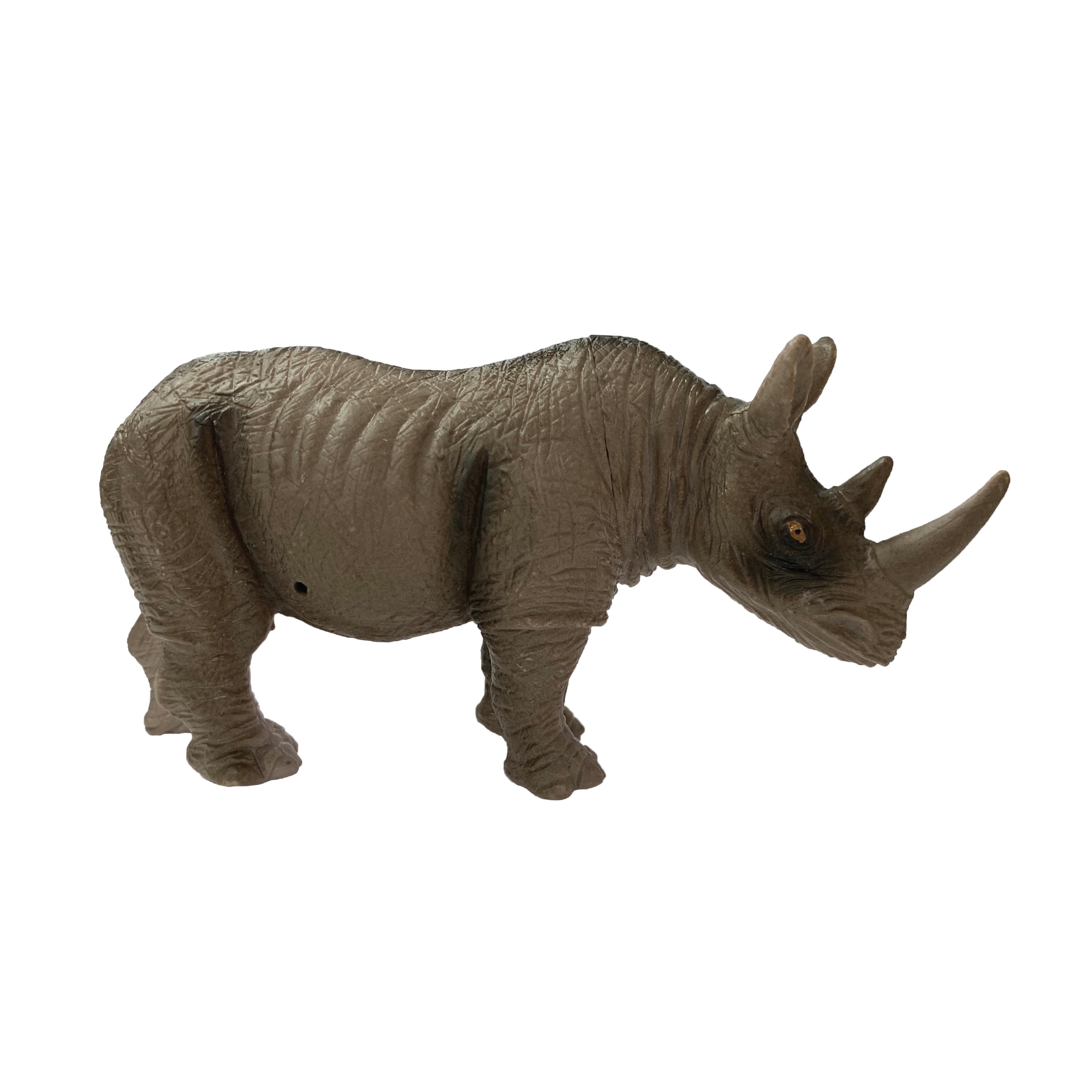Deluxebase Mini Rhino Adventure Replica, Hand-Painted Realistic Plastic ...