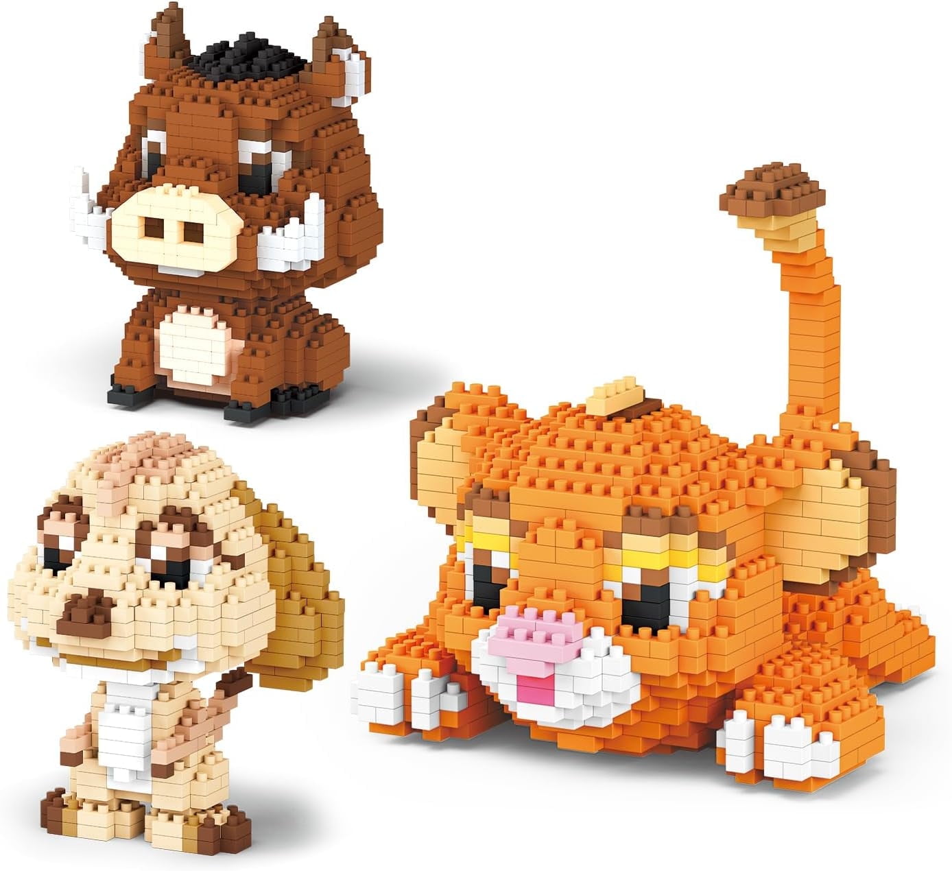 Mini Animal Building Blocks Set, Not Compatible with Lego Animals, 1856 ...