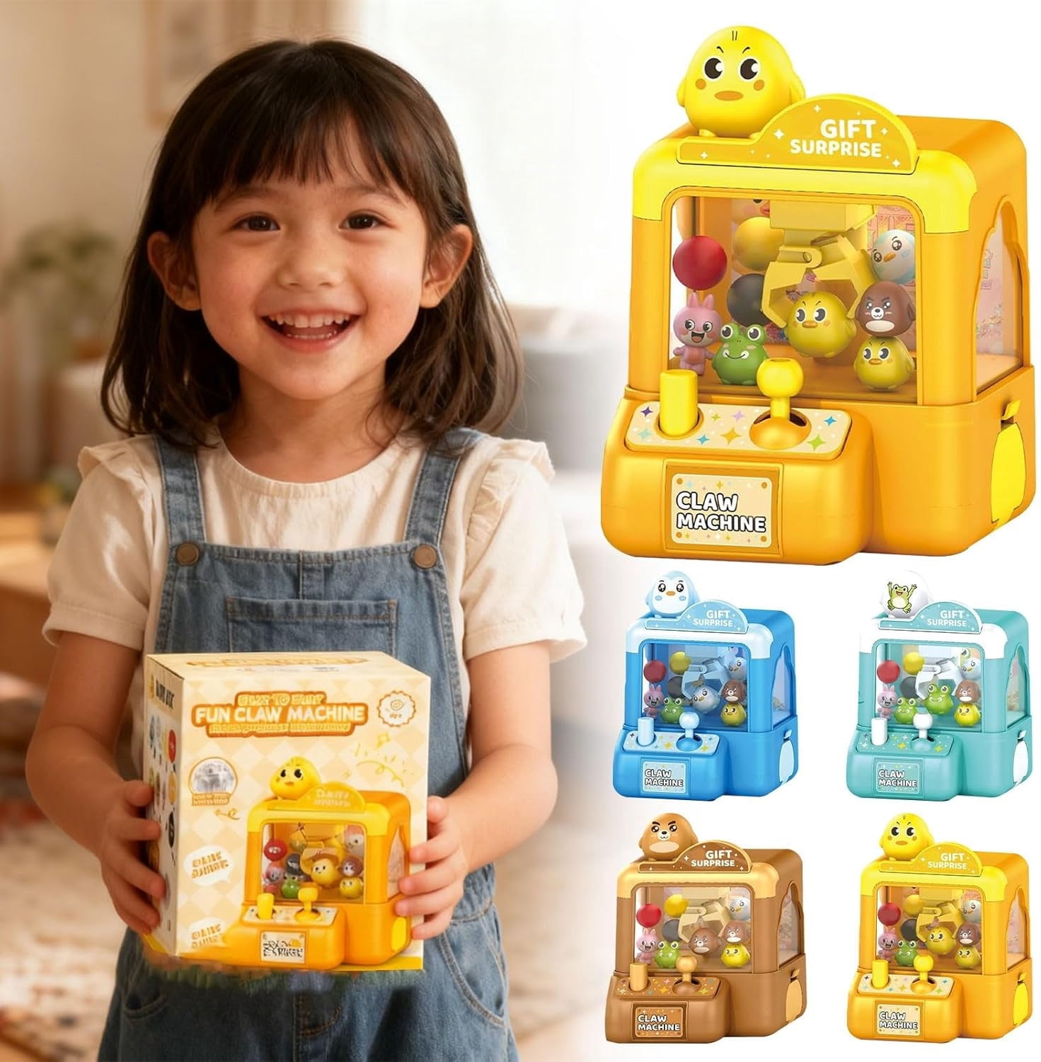 Mini Animal Claw Machine - Electronic Arcade Game for Boys & Girls Ages ...