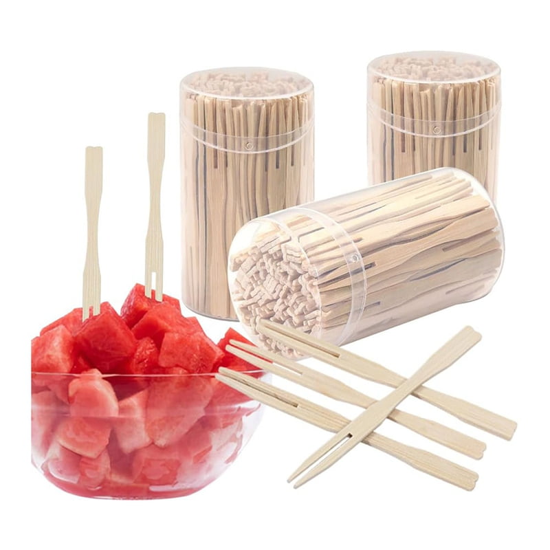 Mini Appetizer Forks for Appetizers Small Dessert Wooden Fruit ...
