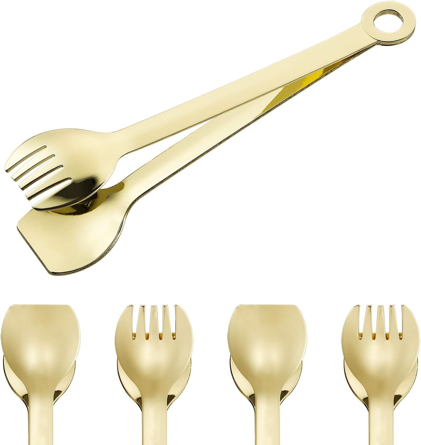 Mini Appetizer Tongs Stainless Steel Set of 4Small Serving Tongs, 6 ...