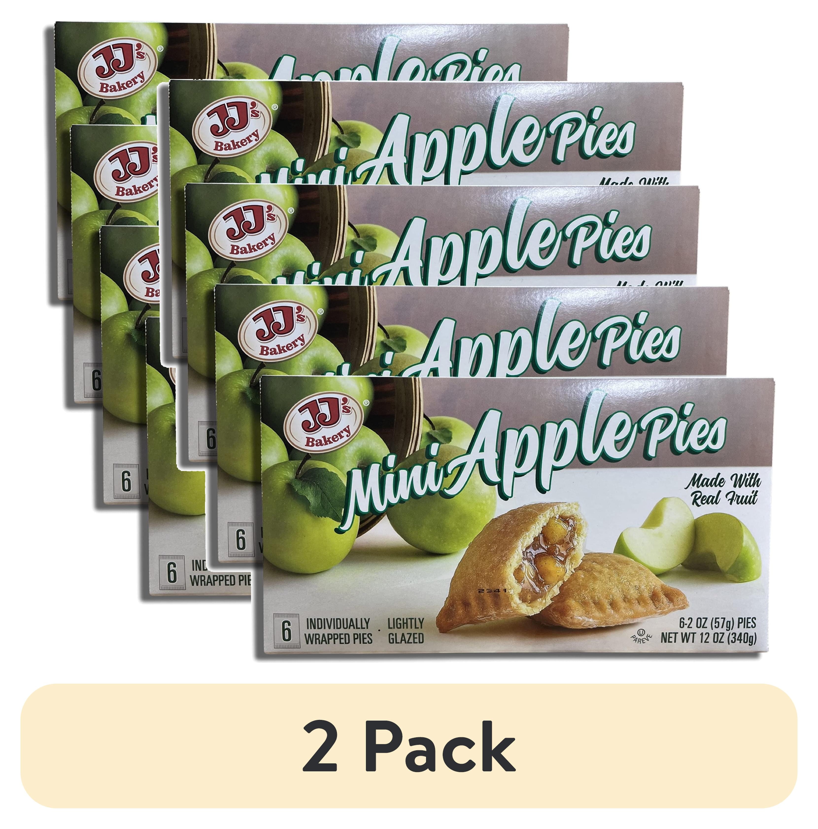 (2 pack) JJ's Mini Apple Fruit Pies Value Pack 6 Count Box | Pack Of 4 ...