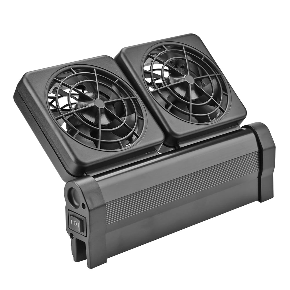 Mini Aquarium Cooling Fan Fish Tank Mute Chiller Marine Pond Fan (US ...