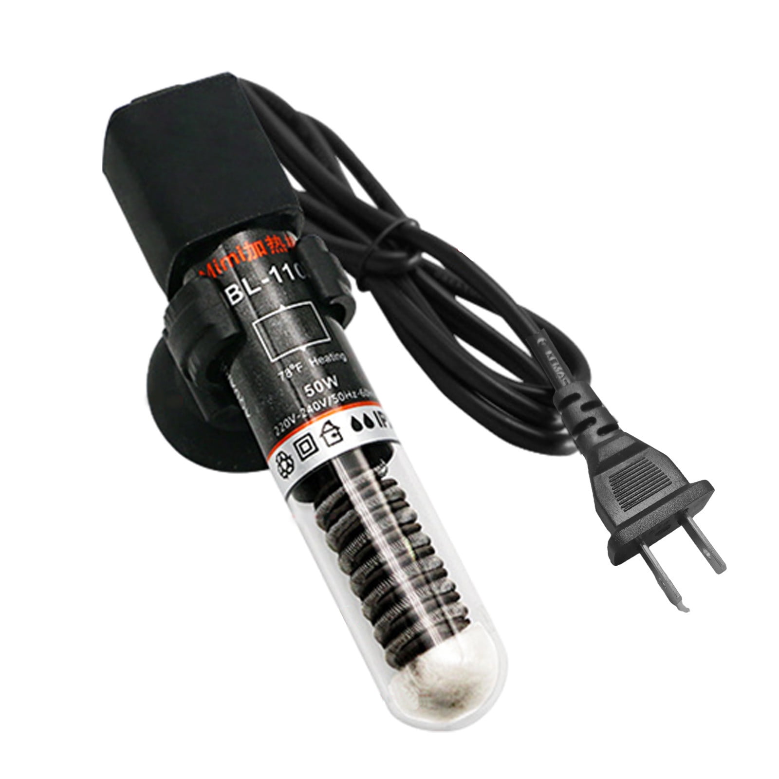 Mini Aquarium Heater 25/50W for 1-10 Gal Tank Intelligent Constant ...