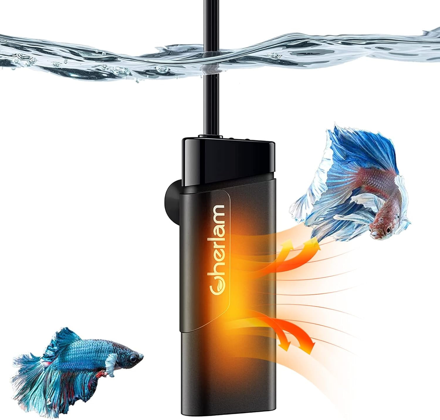 Mini Aquarium Heater, 50W Submersible Fish Tank Heater,Turtle Tank ...