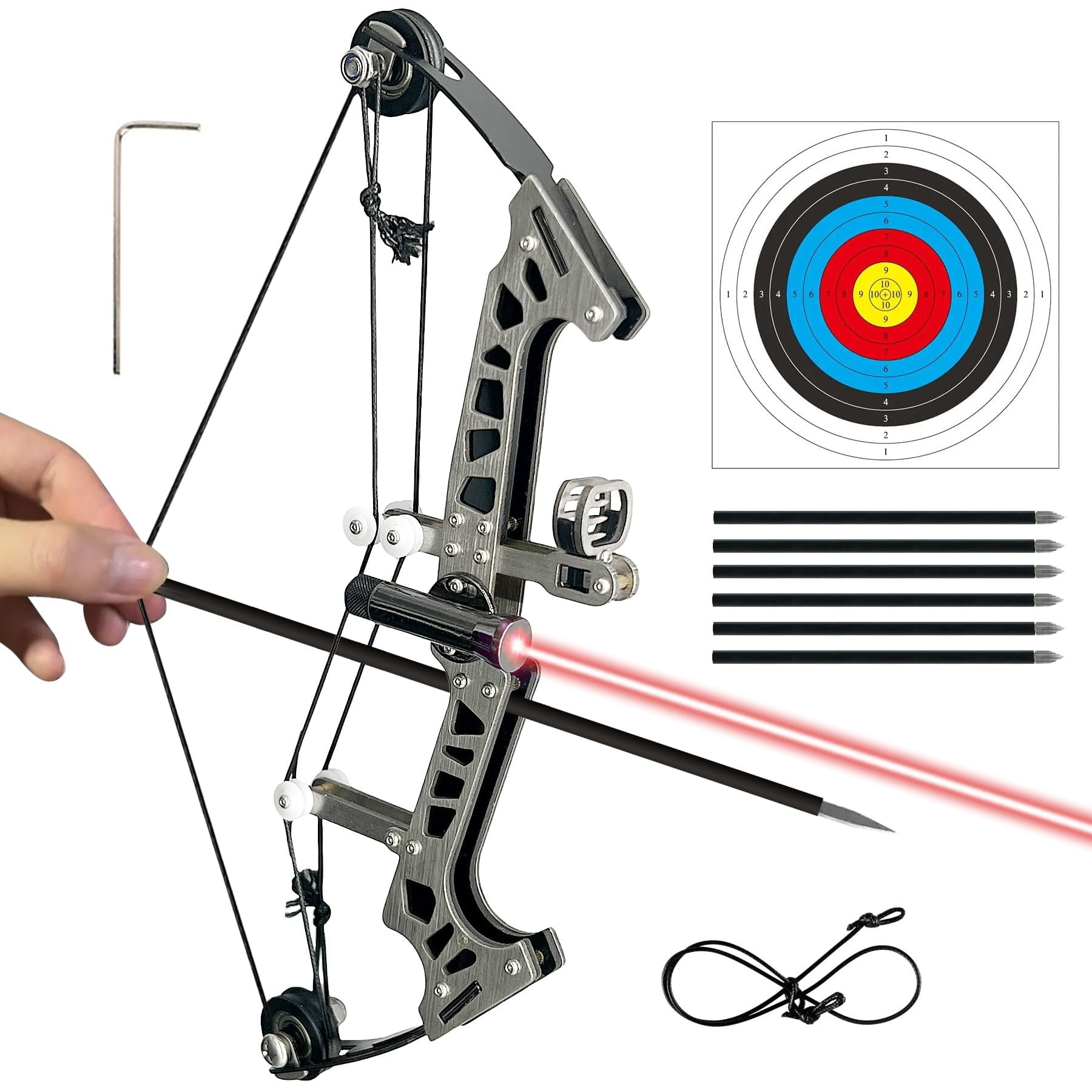 Mini Archery Bow Set 8.7""/10.2"" Mini Compound Bow Mini Hunting Bow ...