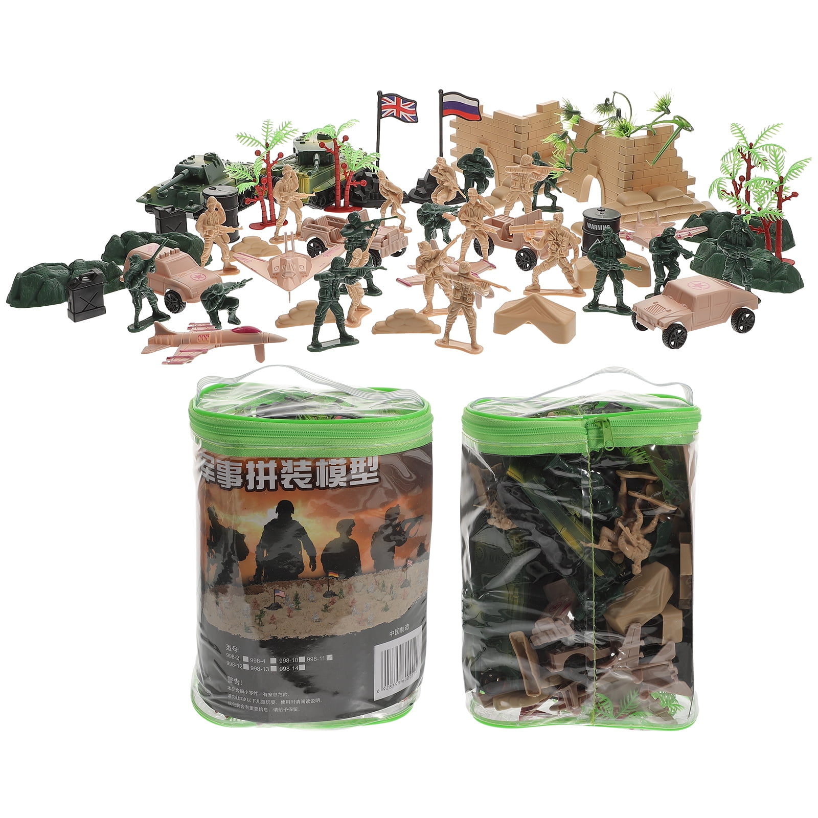 Mini Army Figuines Soldier Model Set Lifelike Man - Walmart.com