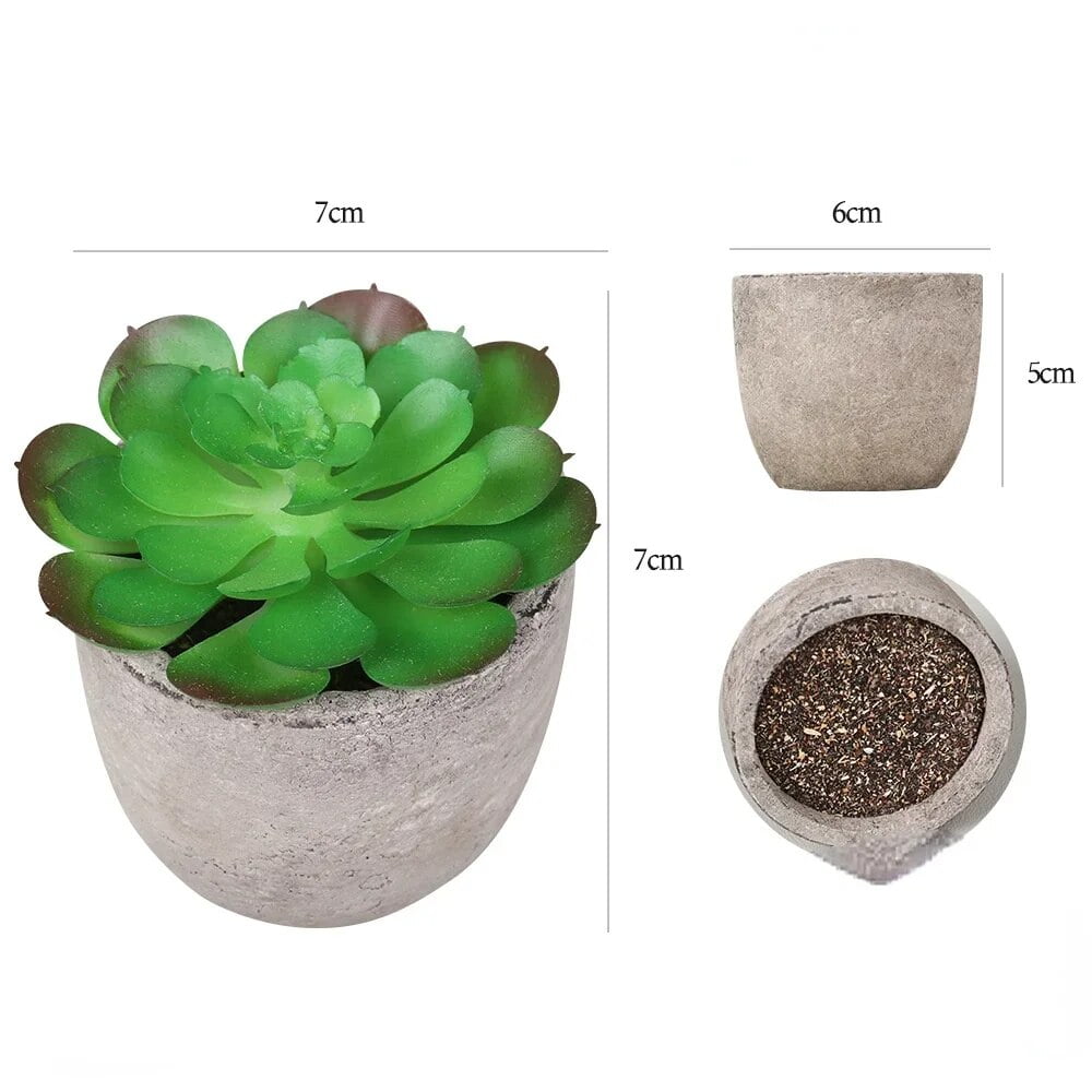 Mini Artificial Aloe Plants Bonsai Small Simulated Tree Pot Plants Fake ...
