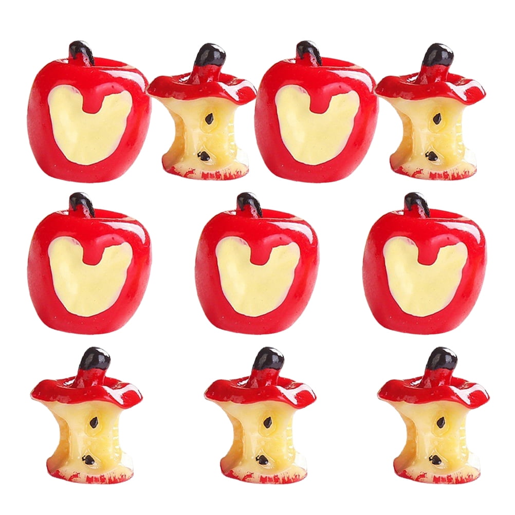 Mini Artificial Apples Model Emulational Fruit Toys Doll House ...