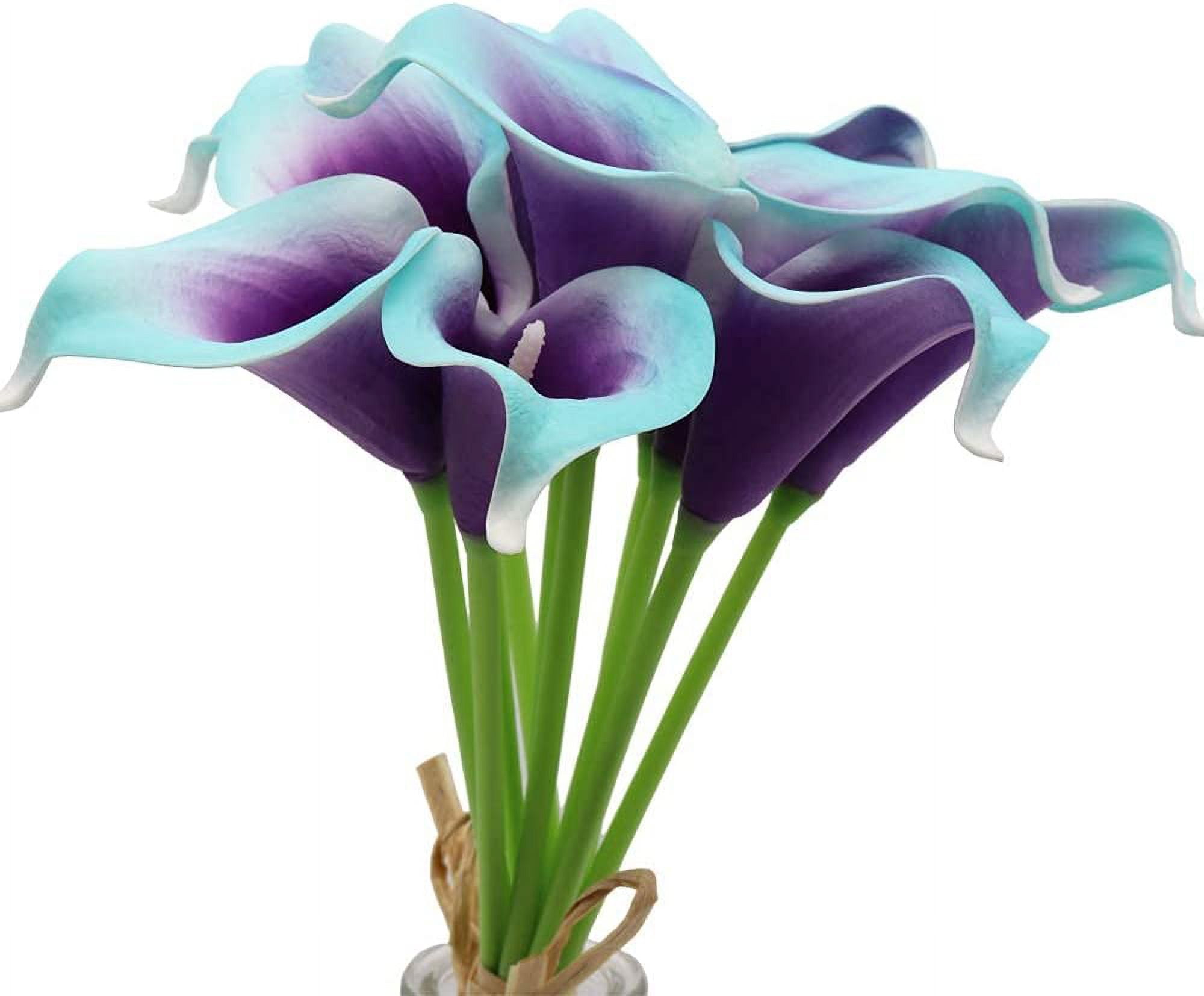 Mini Artificial Calla Lily 10 Stem Bridal Bouquets Artificial Latex ...