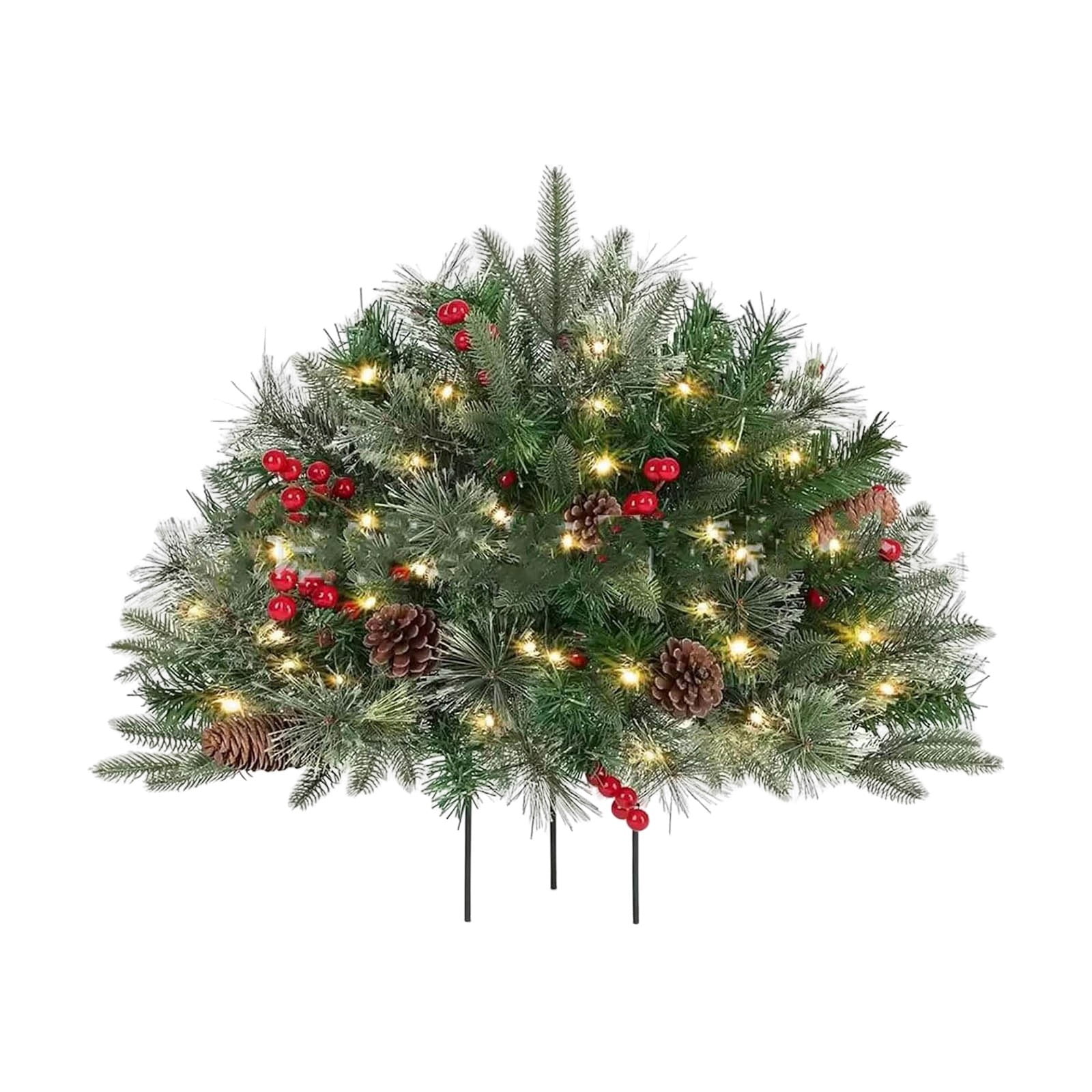 Mini Artificial Christmas Tree with LED Lights, Christmas Porch ...