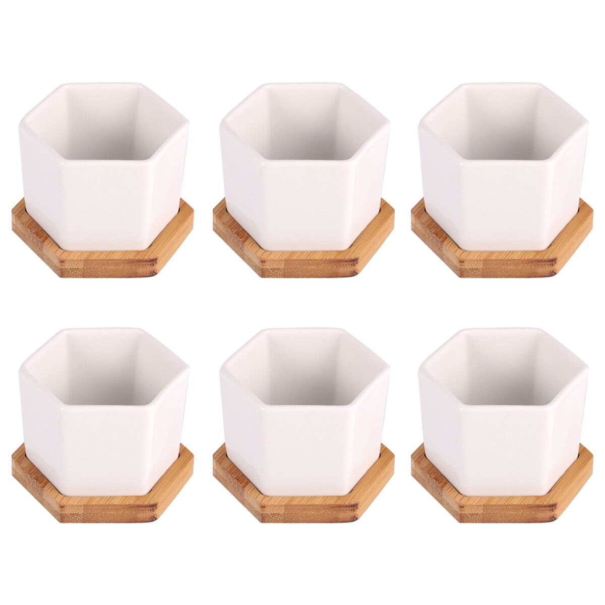 Mini Artificial Plants Square Succulents Planter Pot Pots Small ...