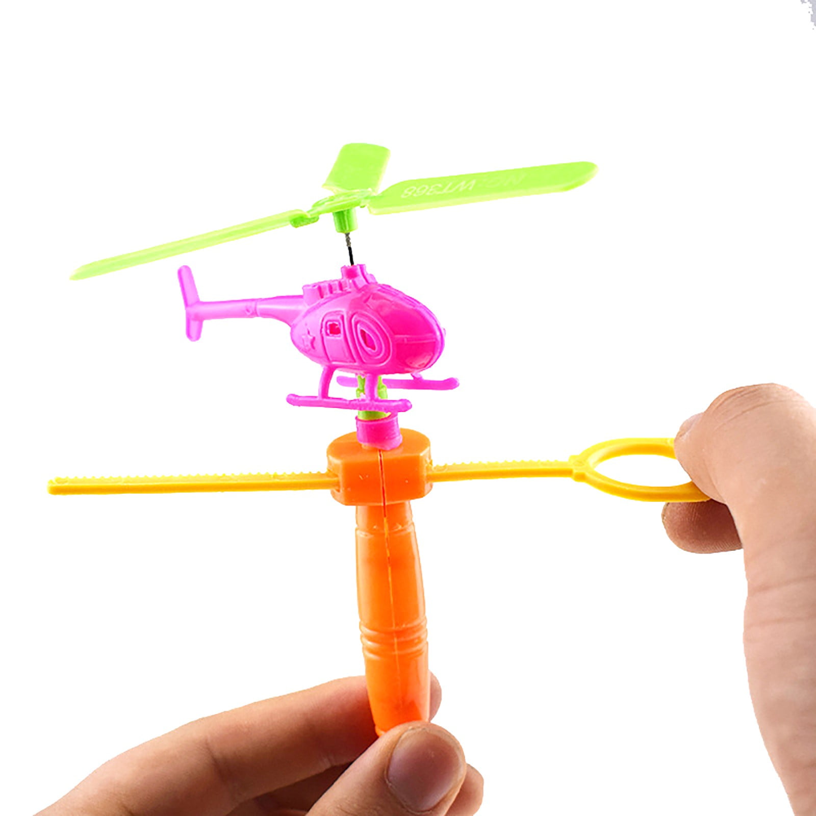 Mini Assembled Handle Pull Ruler Aircraft Power Helicopter Can Fly To ...