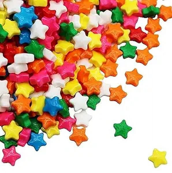Naturejam Mini Assorted Rainbow Hard Candy Stars 1 Pound for Ice Cream ...