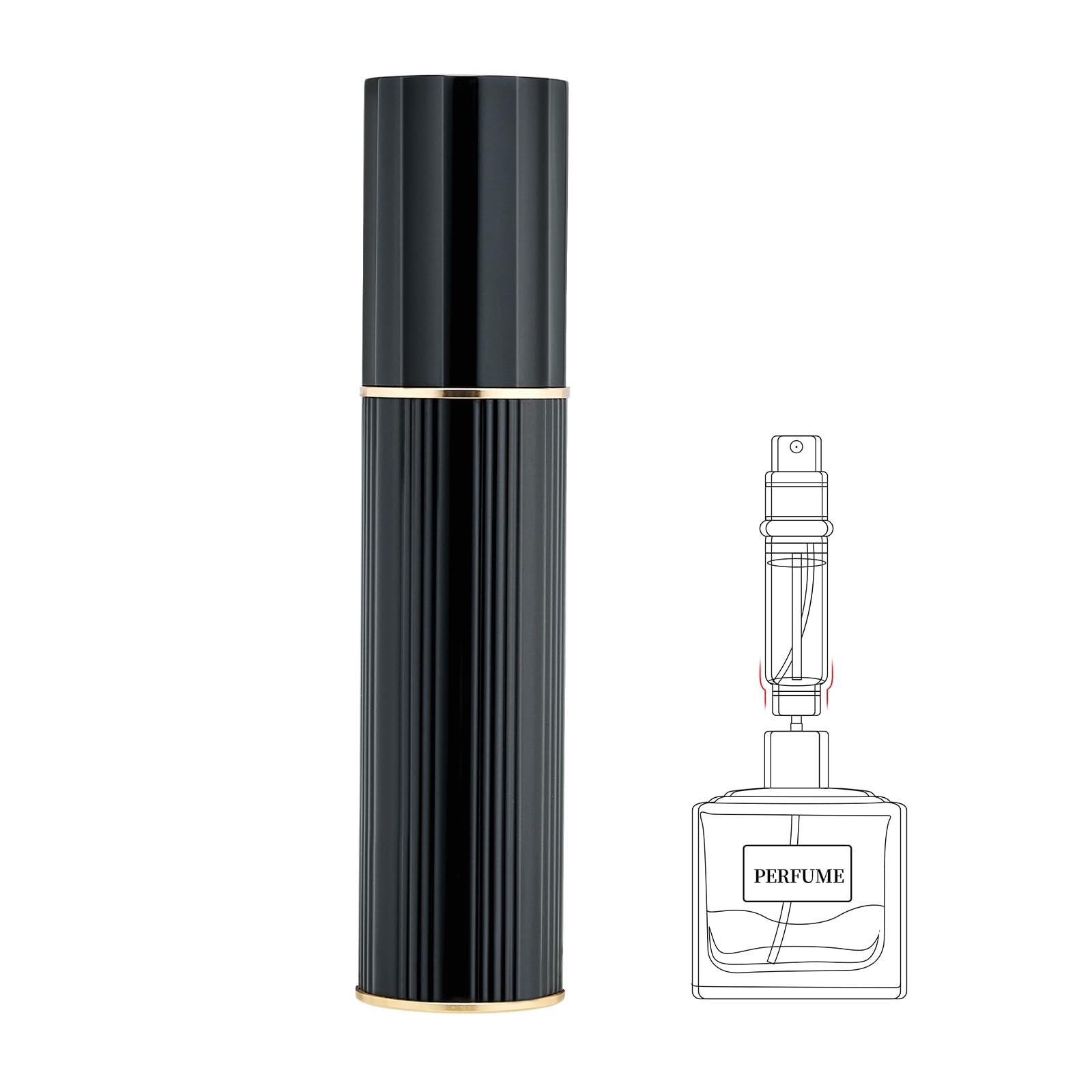 Mini Atomizer Sprayer For Perfume, Empty Travel Cologne Perfume Bottle ...
