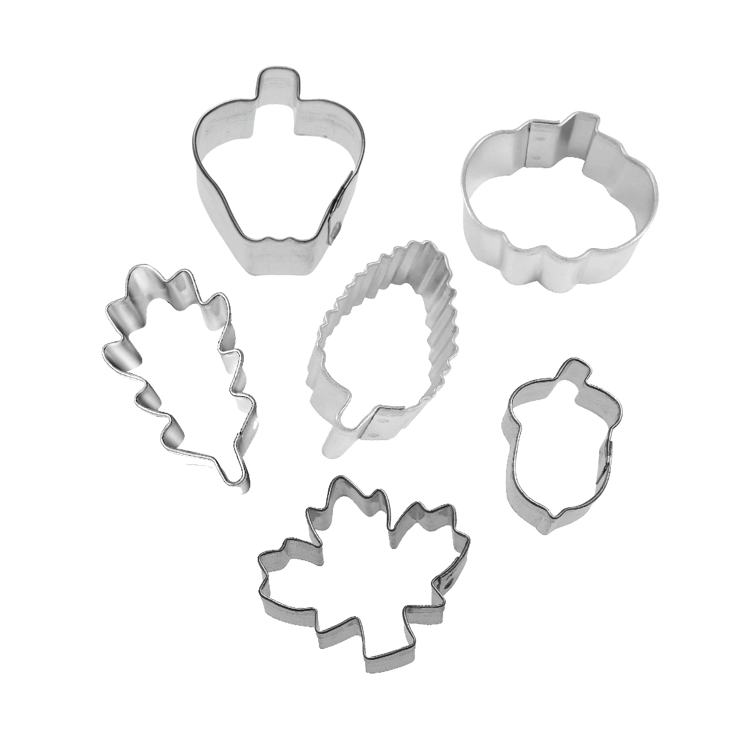 Mini Autumn Leaf 6 Piece Cookie Cutter Set - The Cookie Cutter Shop ...
