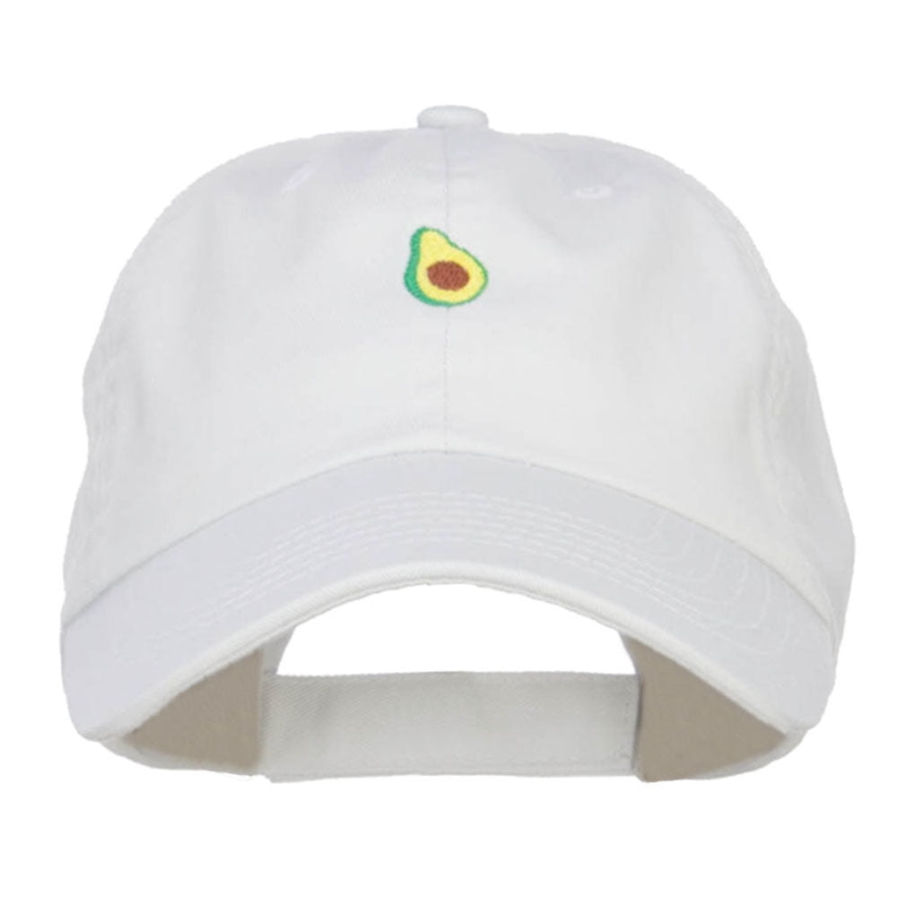 Mini Avocado Embroidered Pet Spun Cap - White OSFM - Walmart.com