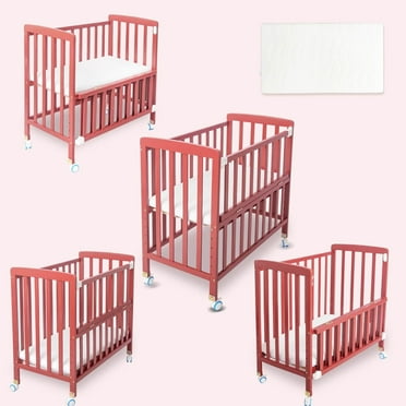 Delta Children Lee Portable Folding Mini Crib with 1.5-Inch Mattress ...