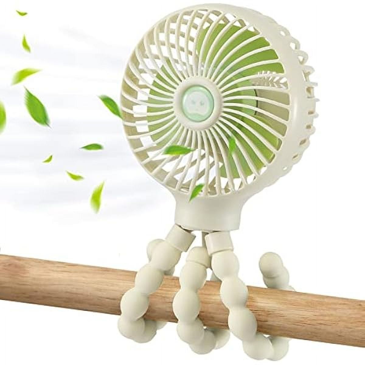Mini Baby Stroller Fan, Handheld Personal Portable Clip On Fan with ...