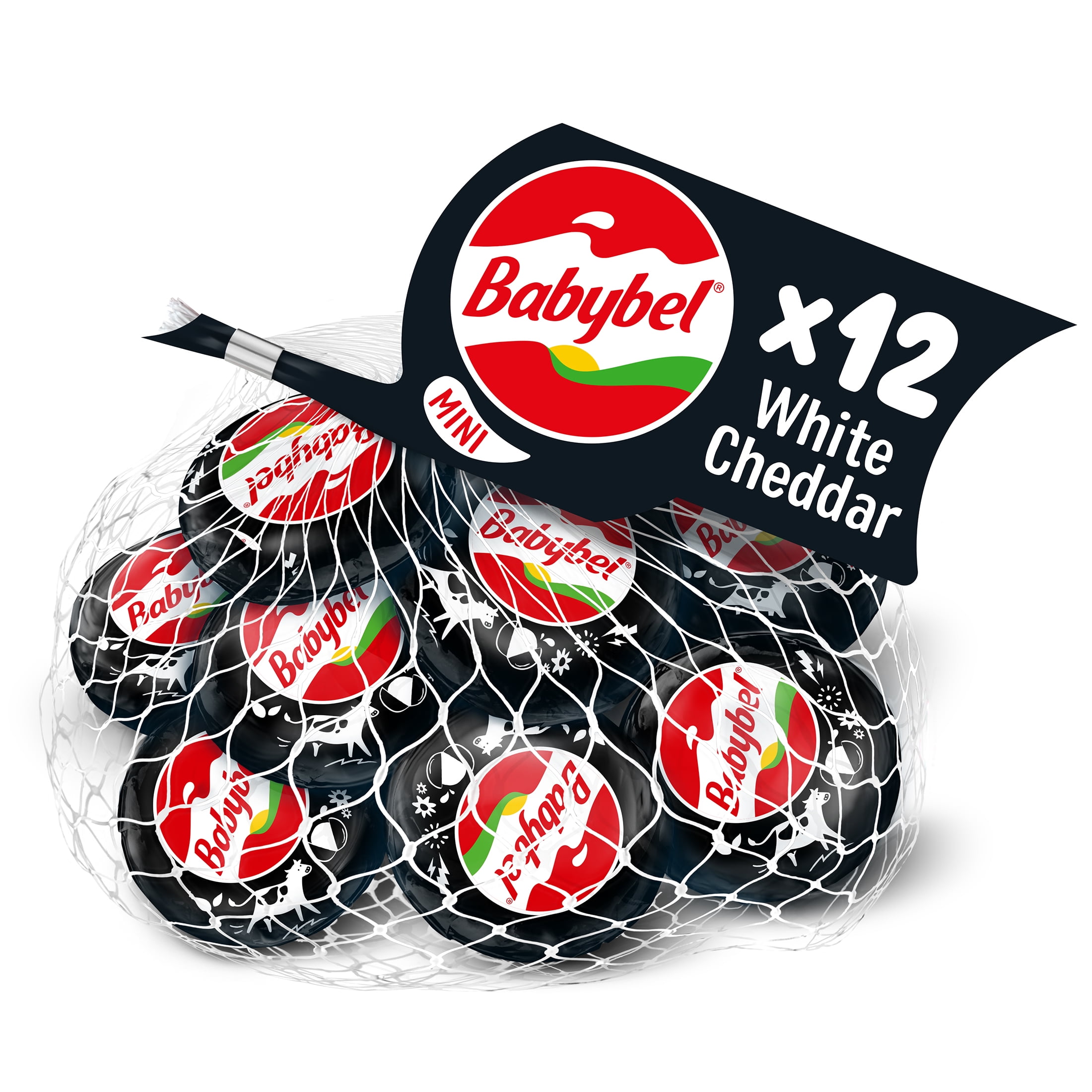 Mini Babybel White Cheddar Cheese for Office Breakroom Snacks - Walmart ...